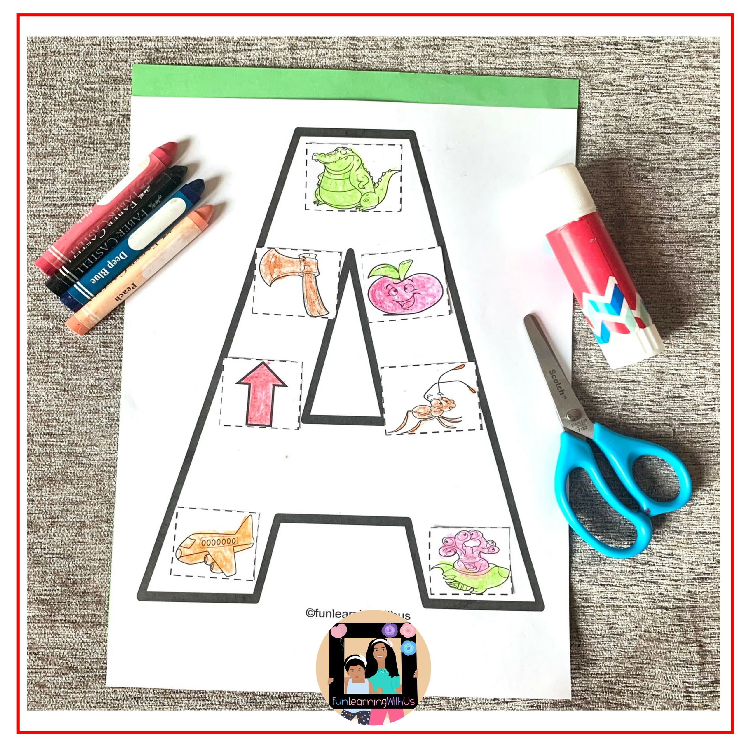 Alphabet Coloring Activity Beginning A-Z Sounds | Made By Teachers