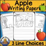 Apple Writing Papers for Fall or Autumn - Made By Teachers