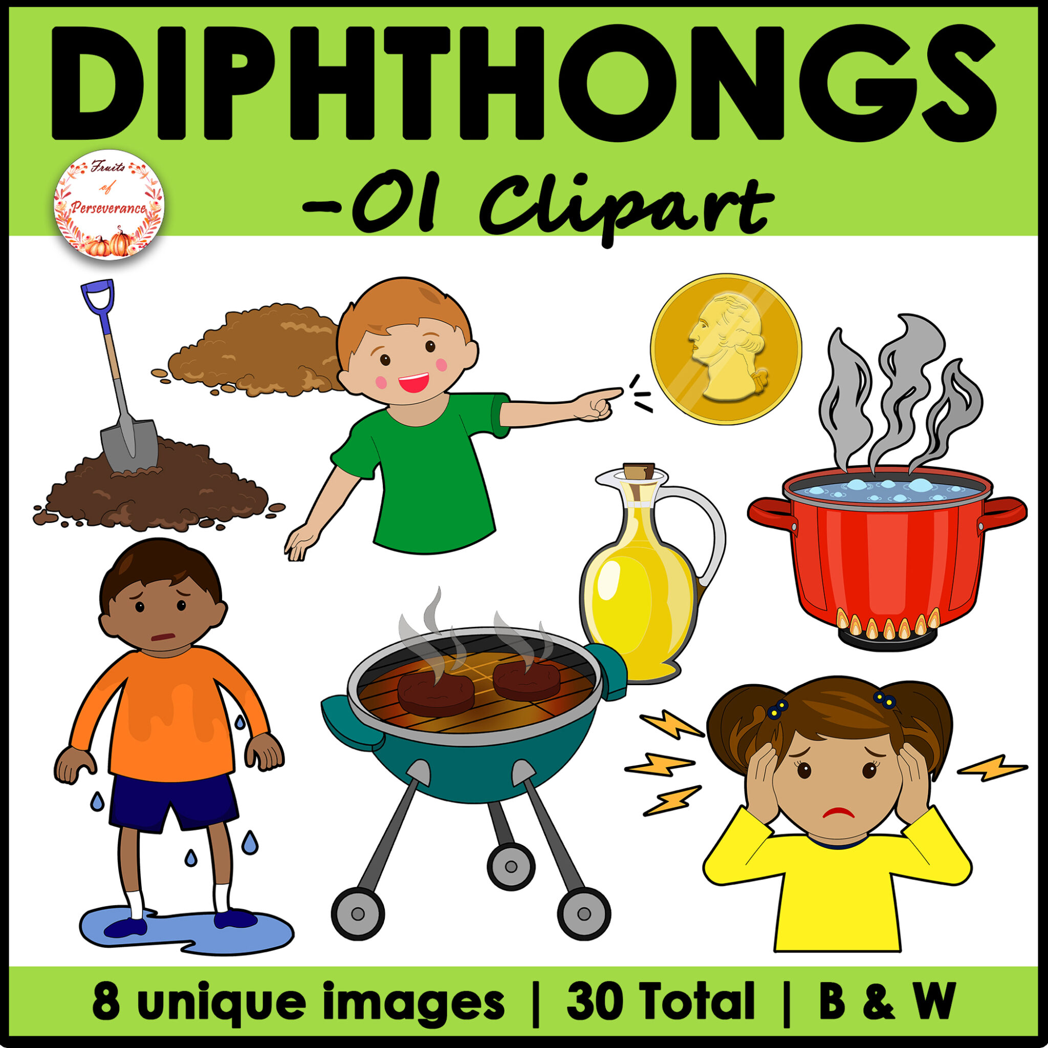 Diphthong OY Clipart - Made By Teachers