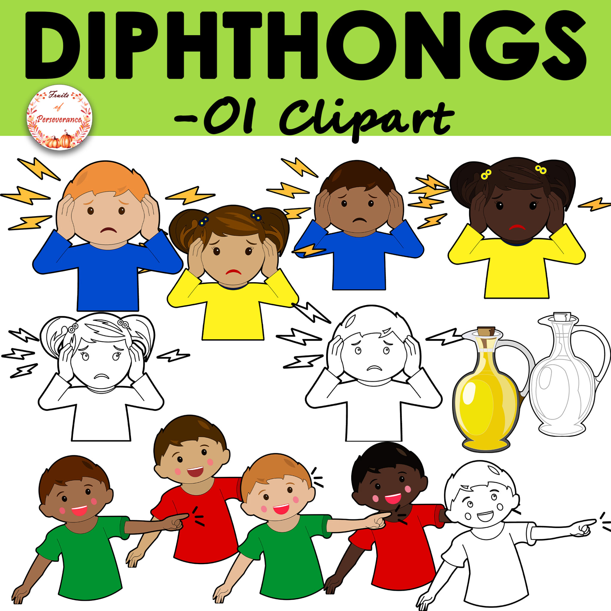 Diphthong OI Clipart - Made By Teachers
