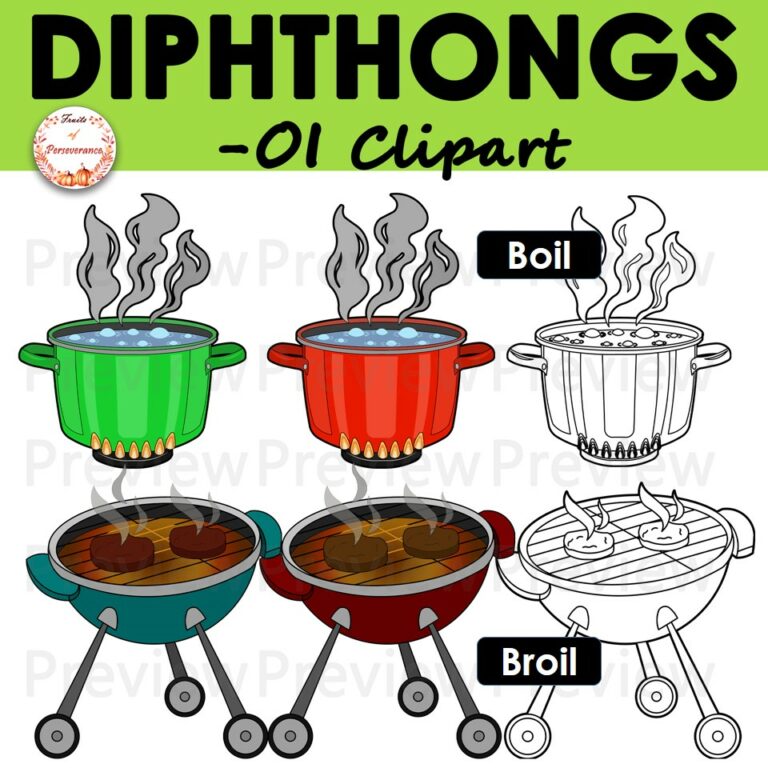 Diphthongs OI and OY Clipart Bundle | Made By Teachers