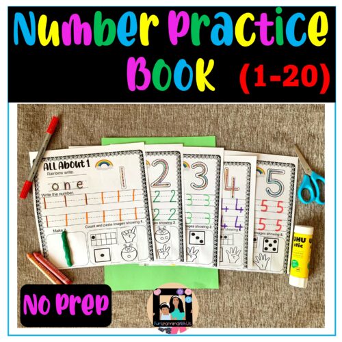 NO PREP Number Practice Book (1-20) - Made By Teachers