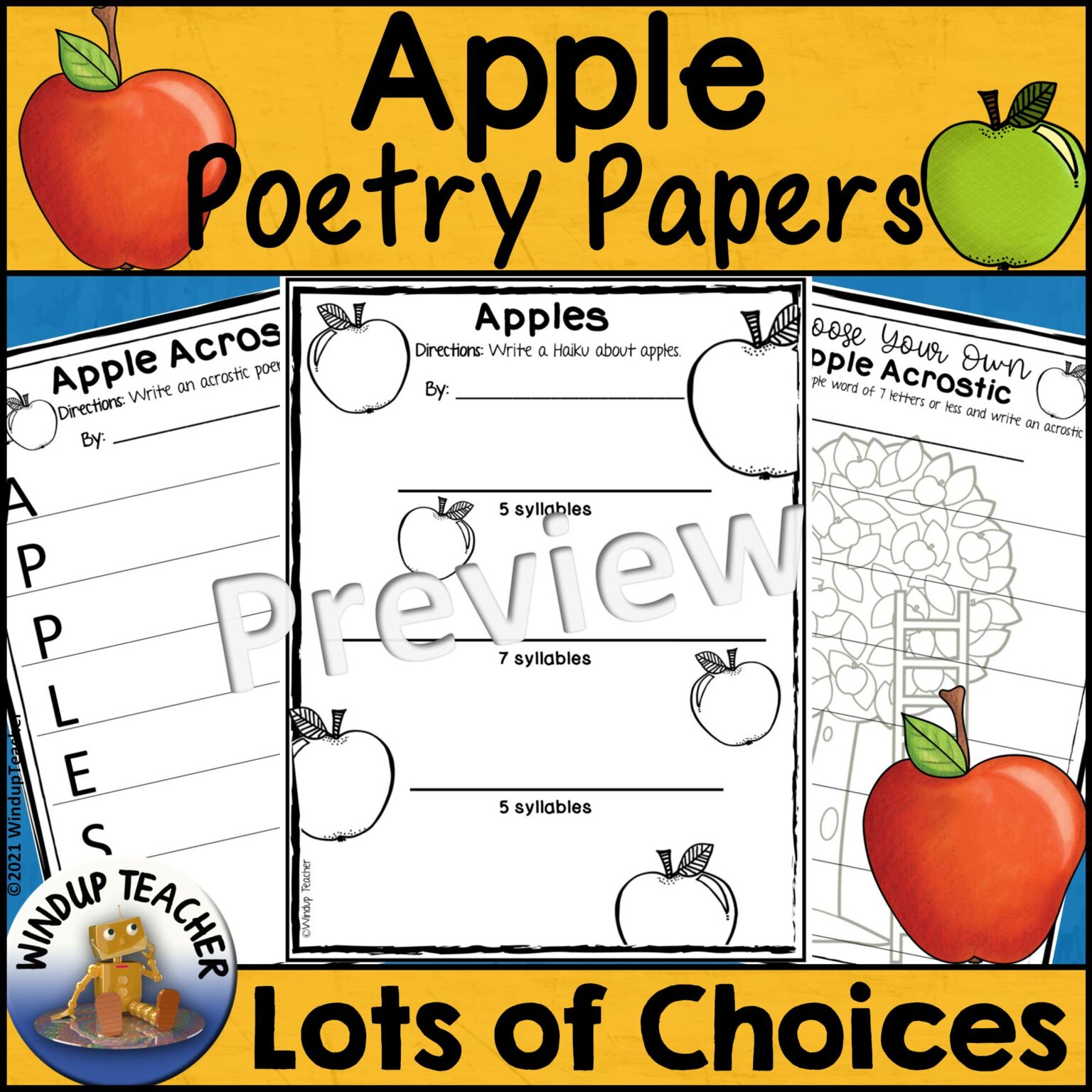Apple Poetry Activity Sheets | Made By Teachers