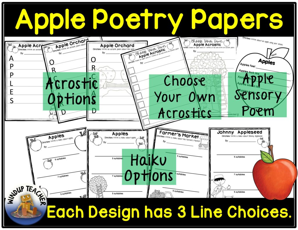 Apple Poetry Activity Sheets | Made By Teachers