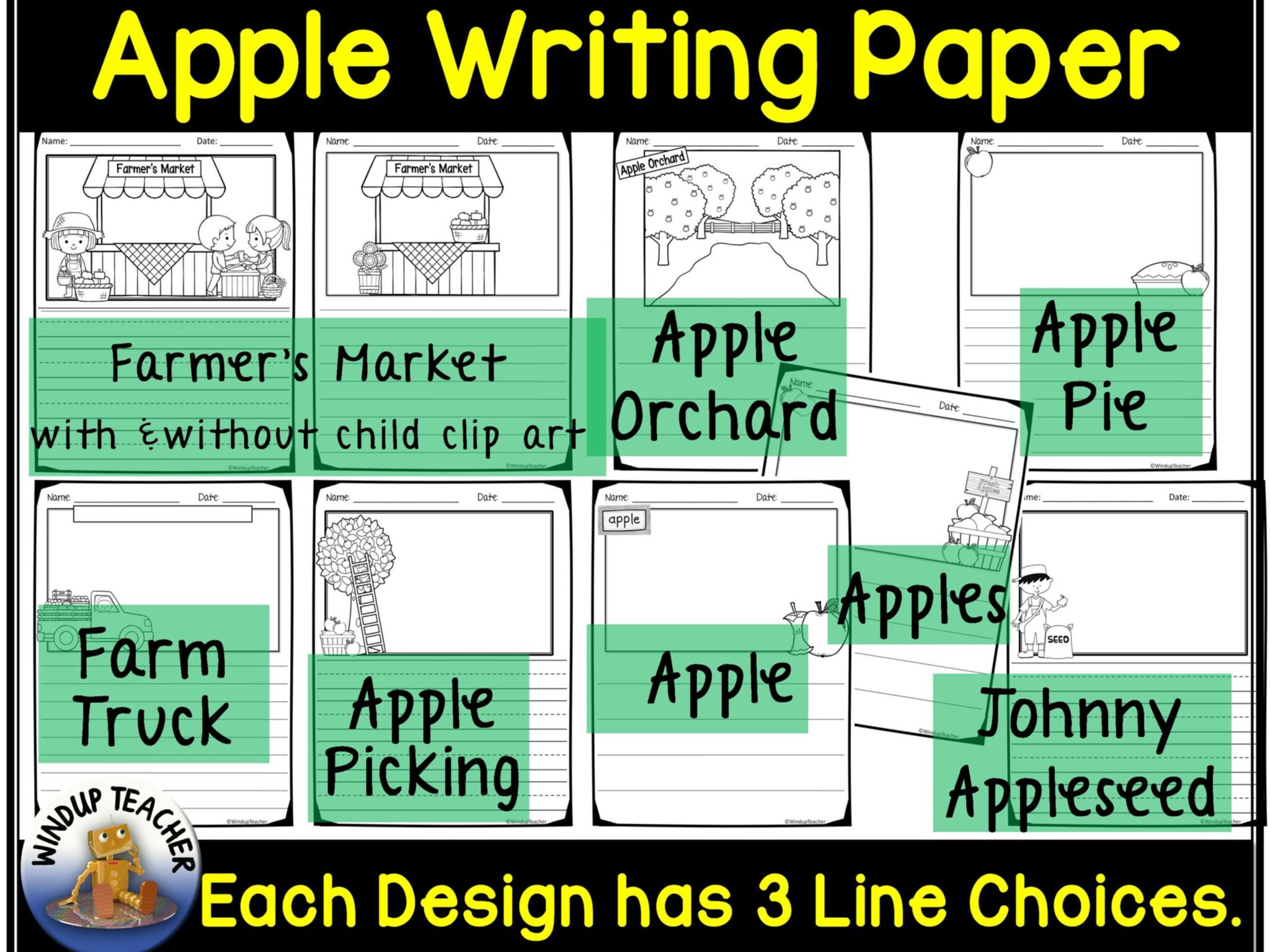Apple Writing BUNDLE - Great for Literacy Centers! | Made By Teachers