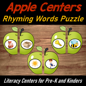 Apple Vocabulary words, Rhyming words & Syllables - Made By Teachers