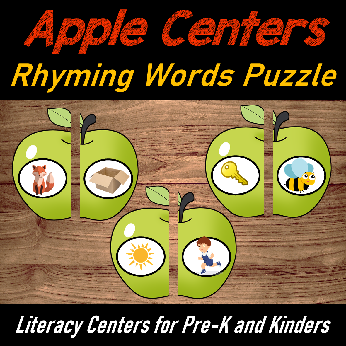 Apple Vocabulary words, Rhyming words & Syllables | Made By Teachers