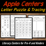 Apple Letter Match Puzzle & Alphabet Tracing - Made By Teachers