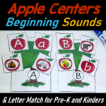Apple Beginning Sounds and Letter Match | Made By Teachers