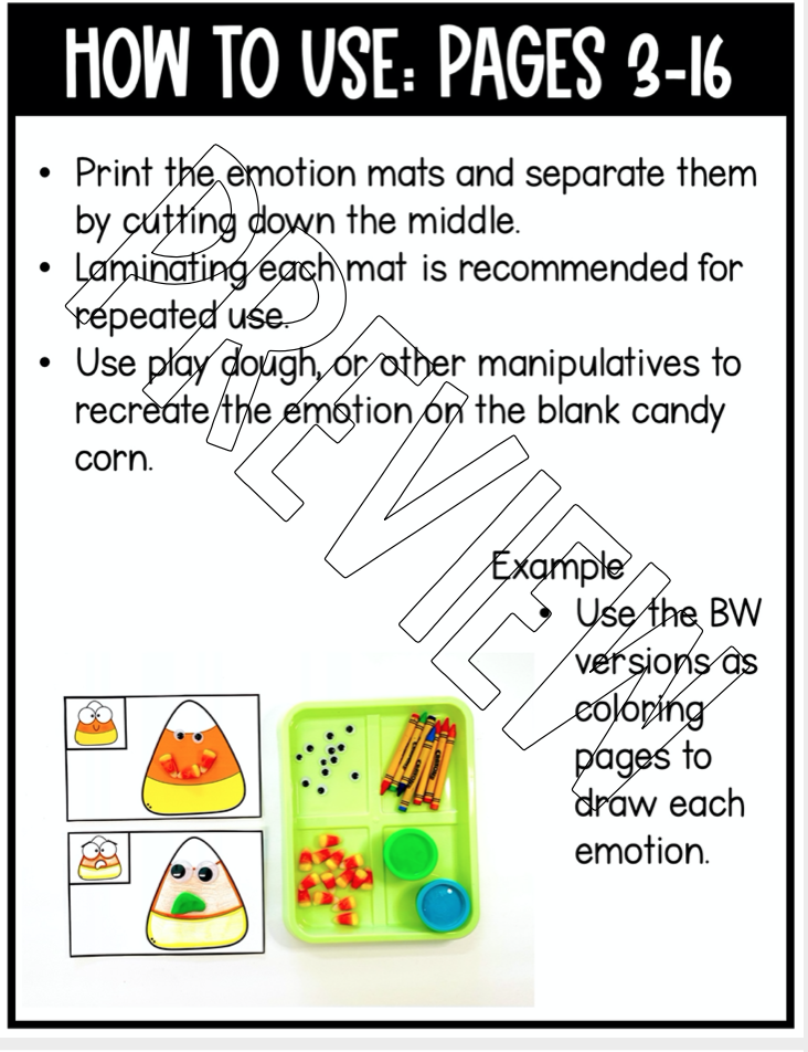 Halloween Activities Candy Corn Feelings | Made By Teachers