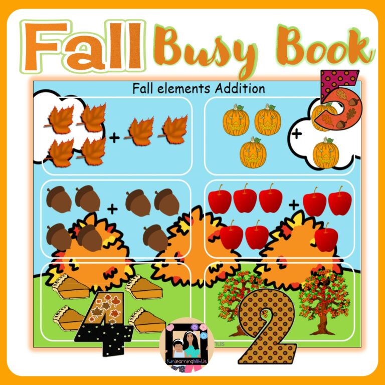 Fall Busy Book for Preschool - Kindergarten|Seasons - Made By Teachers