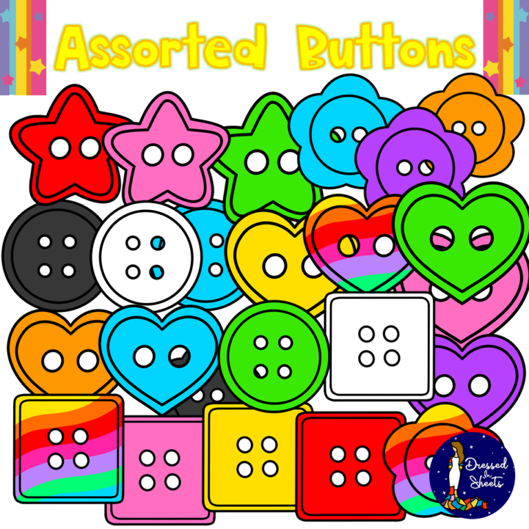 Assorted Buttons Clip Art - Made By Teachers