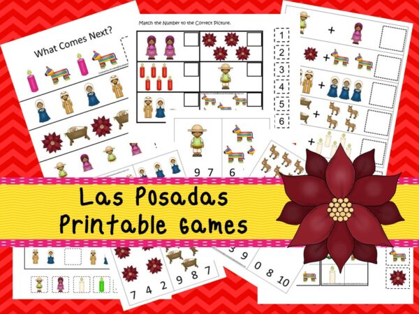 30 Printable Las Posadas themed Curriculum Games. - Made By Teachers