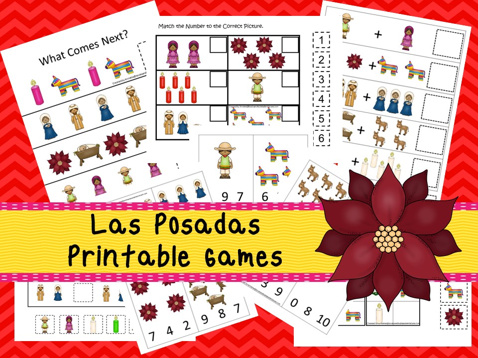 30 Printable Las Posadas themed Curriculum Games. - Made By Teachers