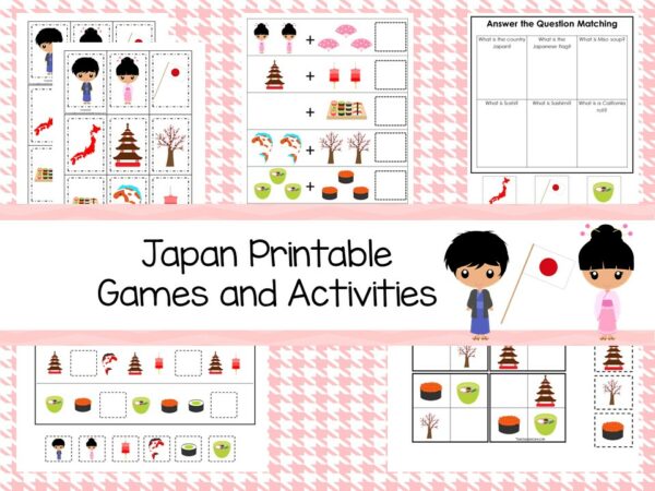 30 Printable Japan themed Educational Games. - Made By Teachers