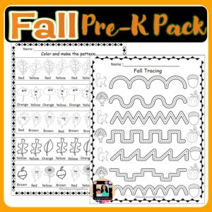 Fall Learning Activities Pack for Preschool & Pre-K - Made By Teachers