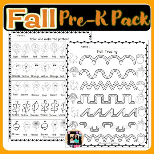 Fall Learning Activities Pack for Preschool & Pre-K - Made By Teachers