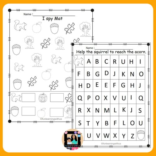 Fall Learning Activities Pack for Preschool & Pre-K - Made By Teachers