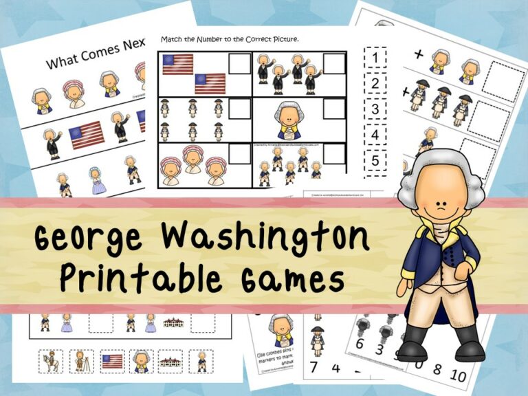 30 Printable George Washington Learning Activities - Made By Teachers
