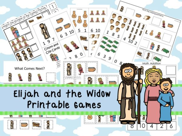 30 Printable Elijah and the Widow Learning Games. - Made By Teachers