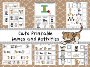30 Printable Cats themed Preschool Learning Games. | Made By Teachers