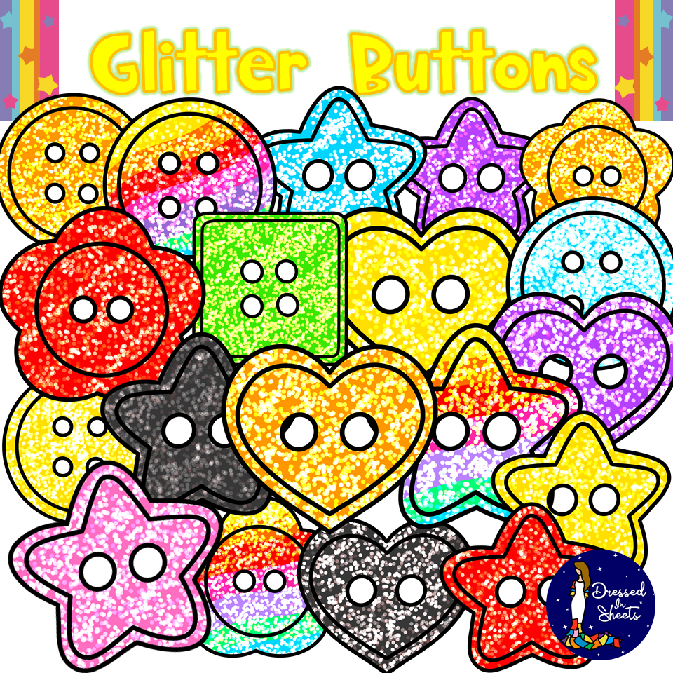Glitter Buttons | Made By Teachers
