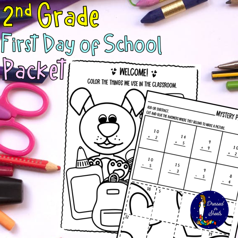 2nd grade First Day of School Packet - Made By Teachers