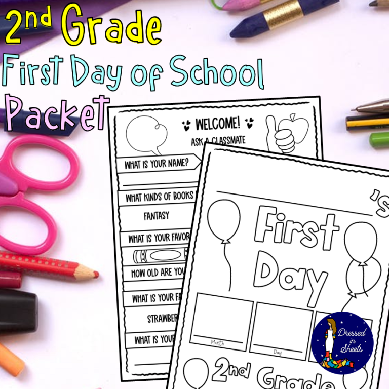 2nd grade First Day of School Packet - Made By Teachers