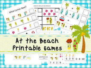 30 Printable Beach educational learning games. - Made By Teachers