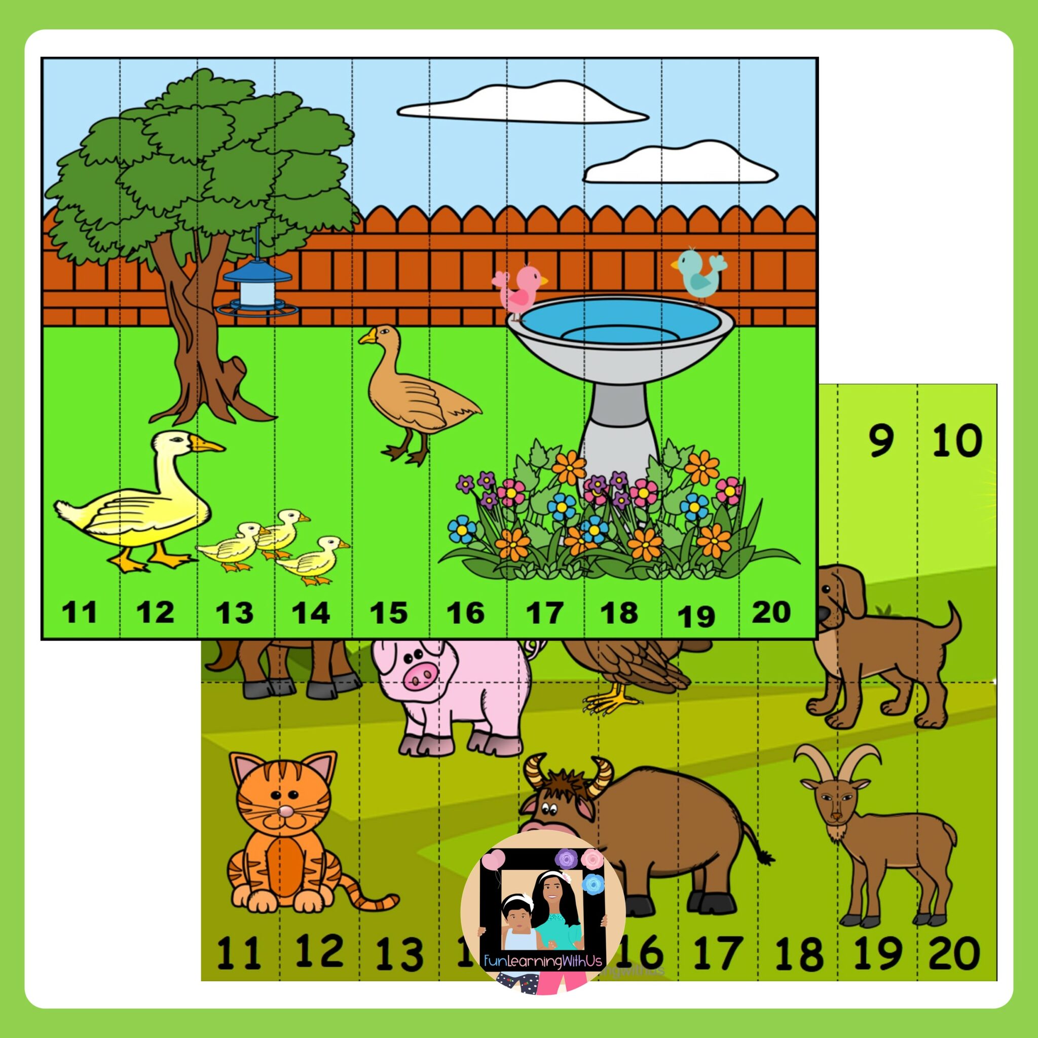 Number Sequencing Puzzle Number Sense Activity | Made By Teachers