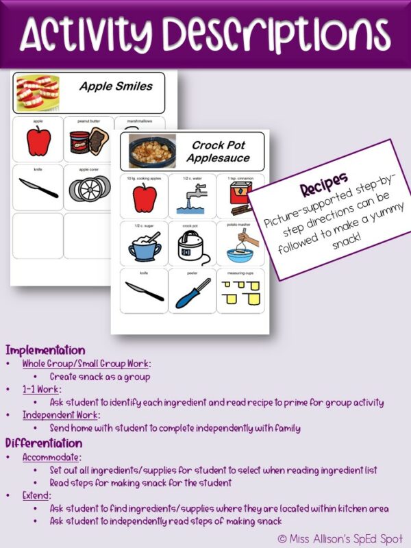Apples Thematic Unit for Special Education | Made By Teachers