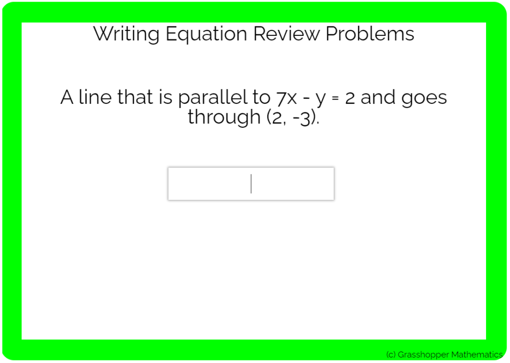 Writing Equations Review Digital Task Cards | Made By Teachers