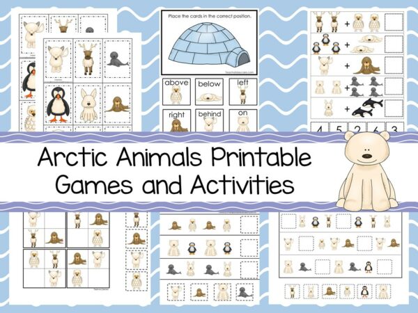 30 Printable Arctic Animals curriculum games. - Made By Teachers