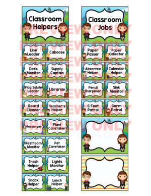 Harry Potter Inspired Classroom Job Chart and Name Tags | Made By Teachers