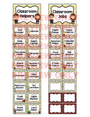 Harry Potter Inspired Classroom Job Chart and Name Tags | Made By Teachers