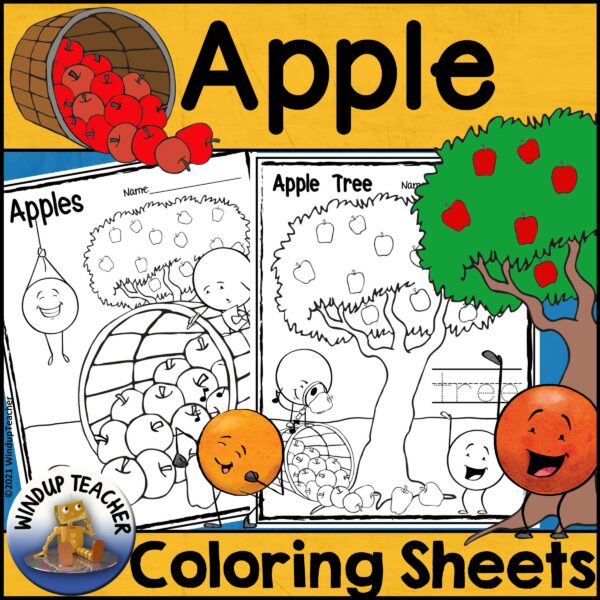Apple Coloring Pages - Made By Teachers