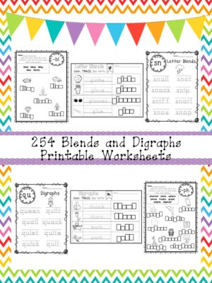254 Blends and Digraphs Worksheets Download. 1st-3 - Made By Teachers