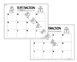Star Wars Subtraction with Regrouping - Made By Teachers