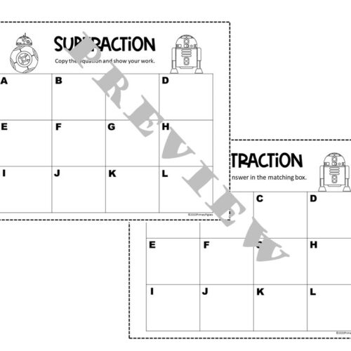 Star Wars Subtraction with Regrouping | Made By Teachers
