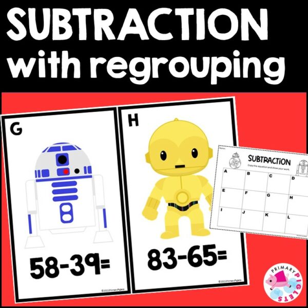 Star Wars Subtraction with Regrouping - Made By Teachers