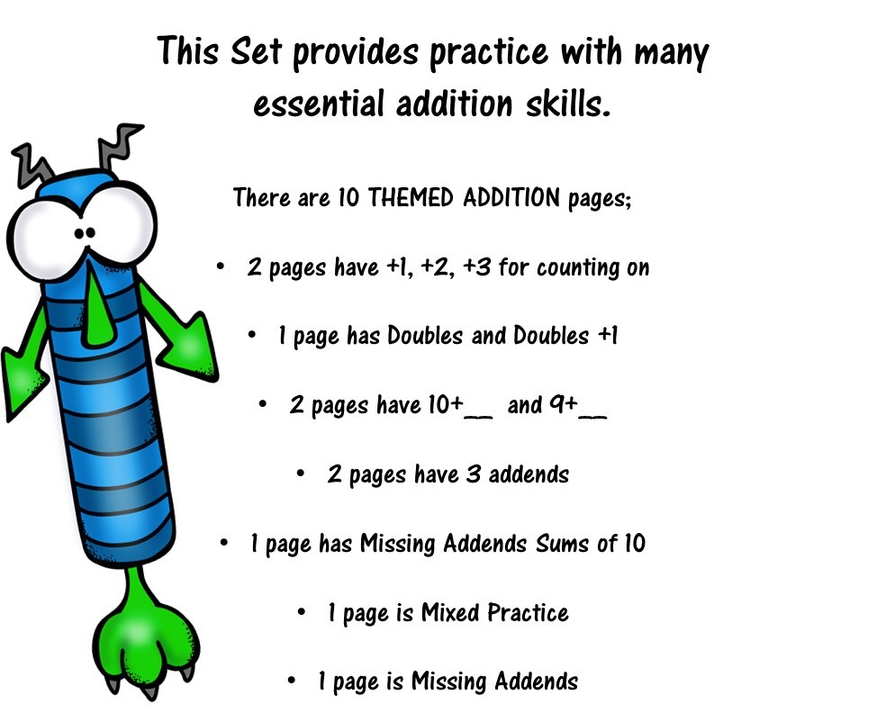 Addition Games Space Aliens - Made By Teachers