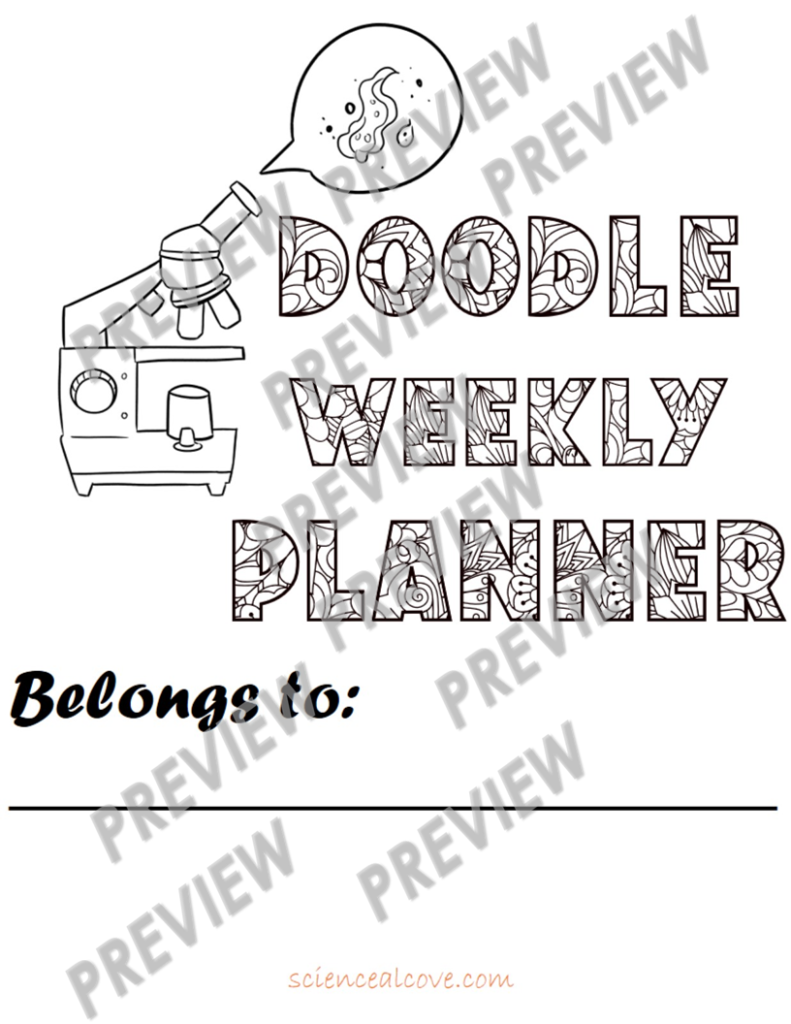Science Doodle Weekly Planner | Made By Teachers