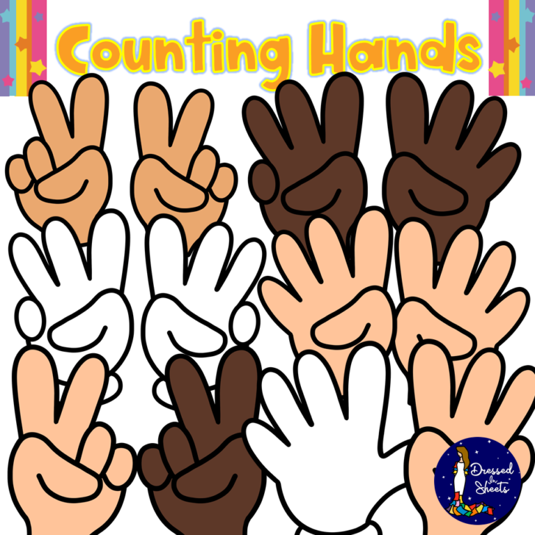 Counting Hands Clip Art - Made By Teachers
