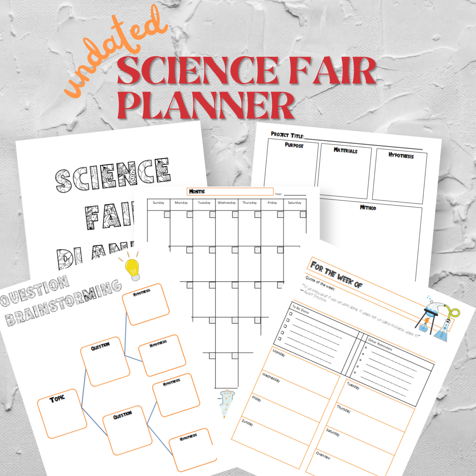 Science Fair Project Planner | Made By Teachers