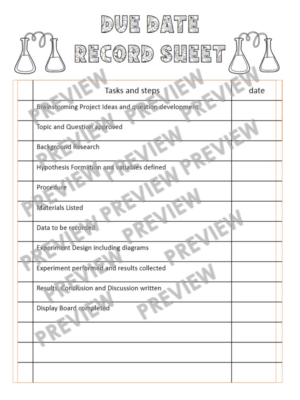 Science Fair Project Planner - Made By Teachers