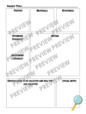 Science Fair Project Planner - Made By Teachers