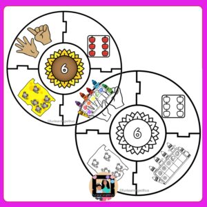 Subitizing Number Sense Math puzzles (1-10) - Made By Teachers