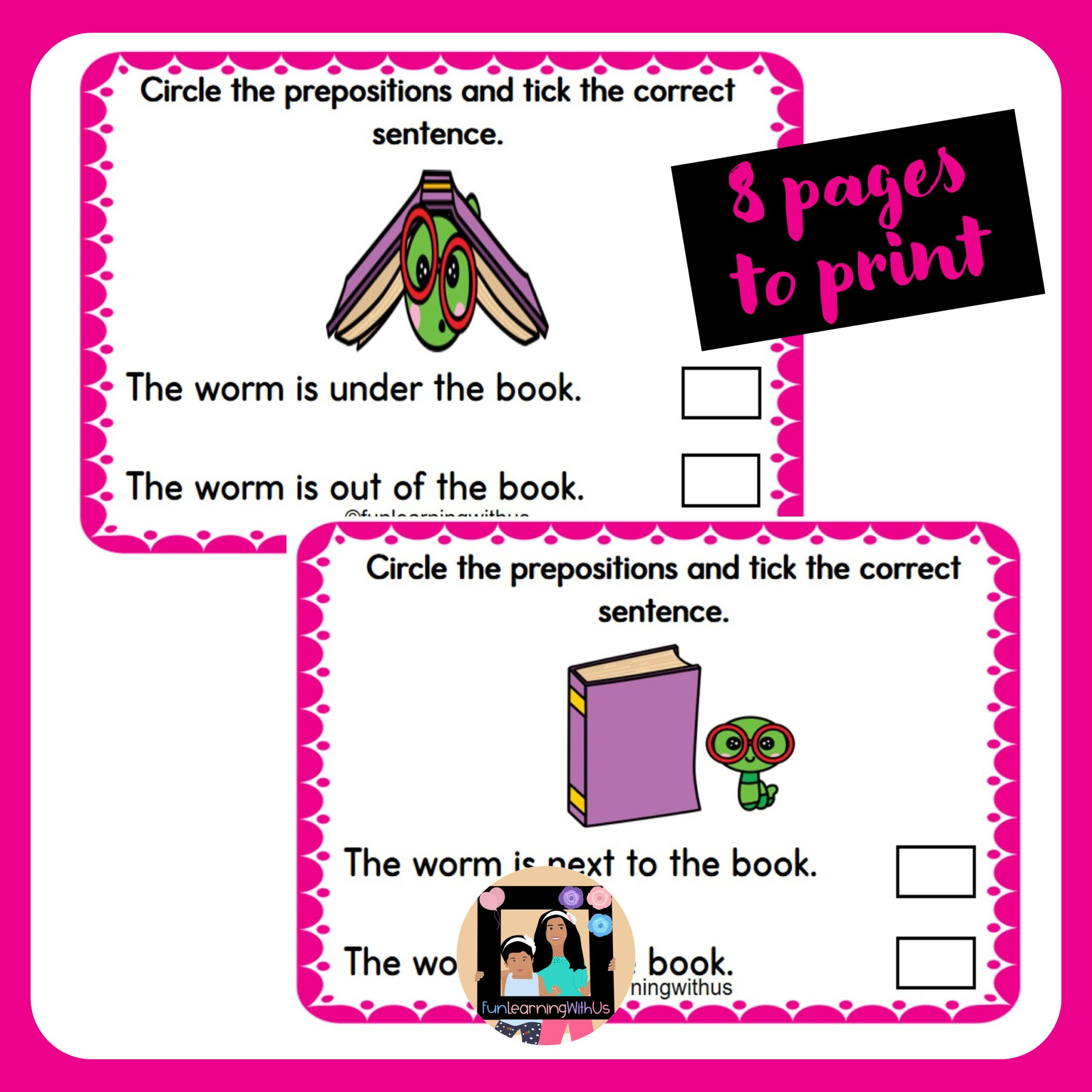 Prepositions Task Cards for Literacy centers | Made By Teachers