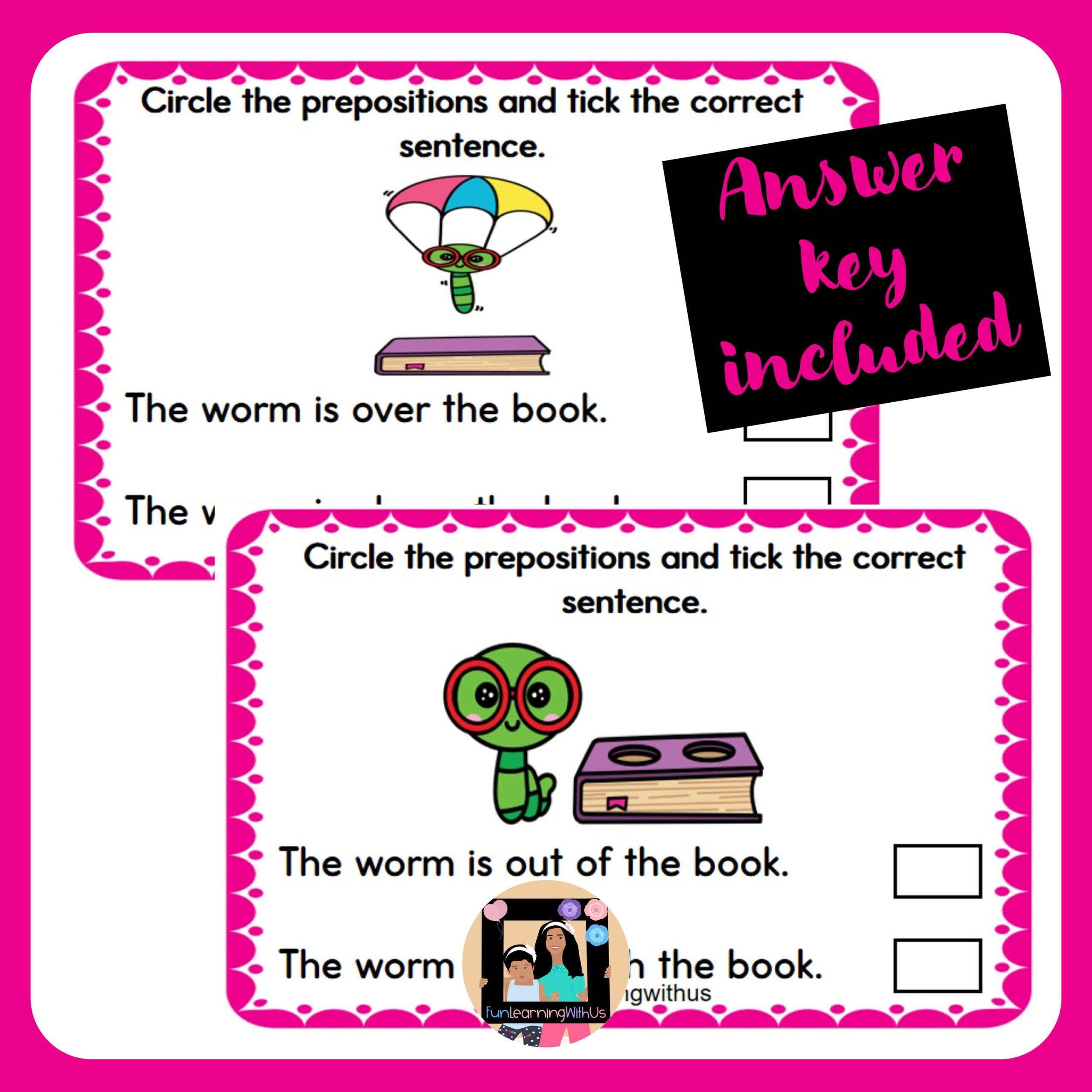 Prepositions Task Cards for Literacy centers | Made By Teachers