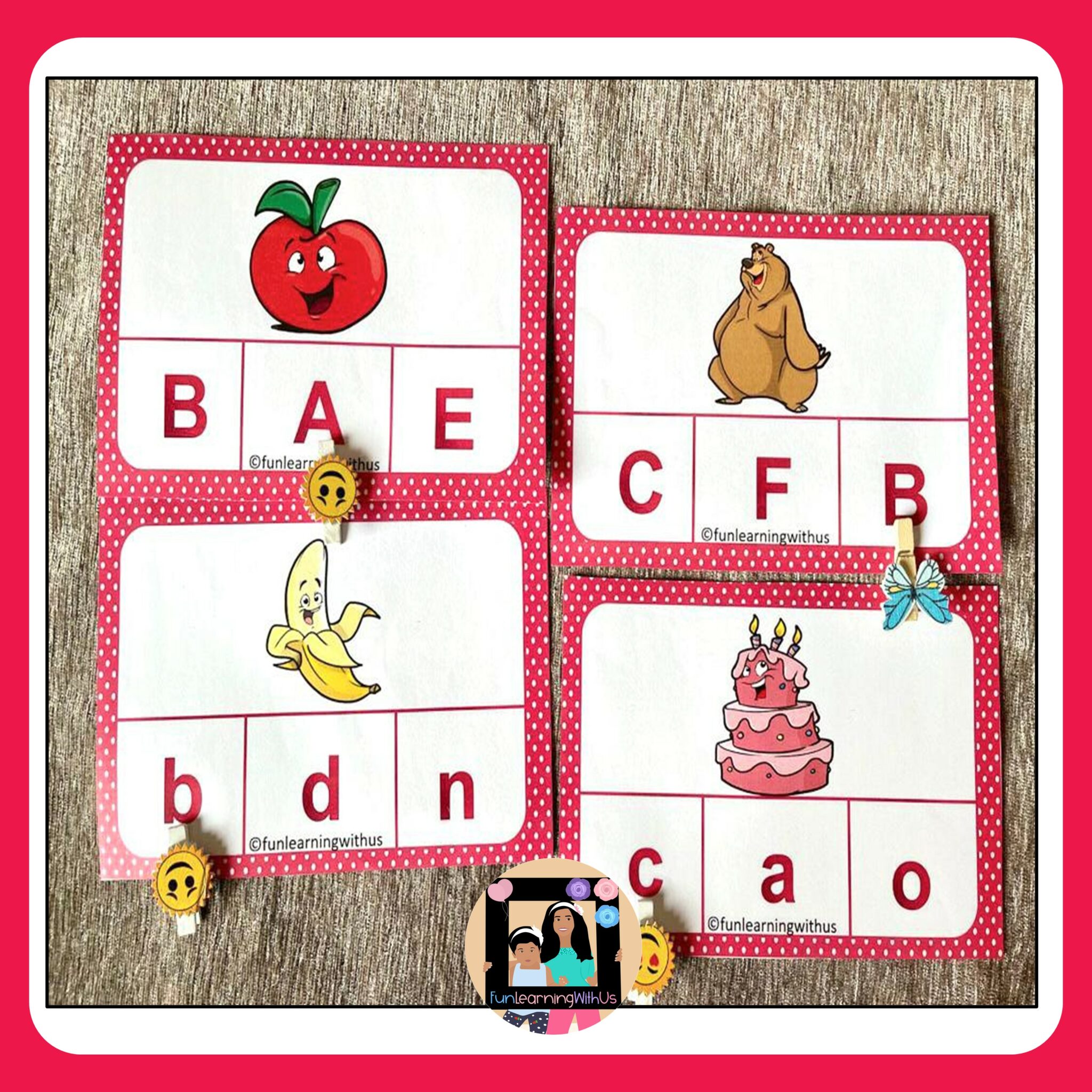 LOW PREP Alphabet Beginning Sound Task Cards | Made By Teachers